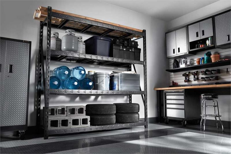 Gladiator 90" x 90" Heavy Duty Mega Rack with Four Adjustable Shelves
