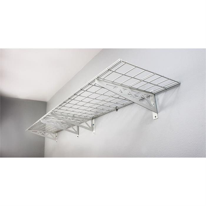 SafeRacks 24" x 48" (2-Pack) Wall Shelves - White