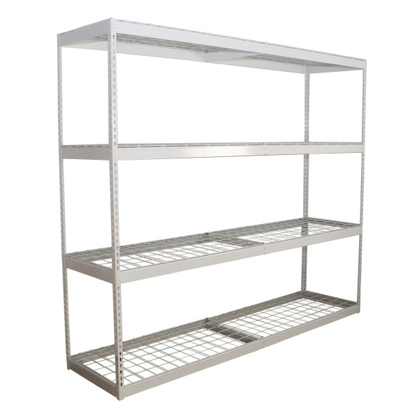 SafeRacks 24" x 92" x 84" Garage Shelving - White