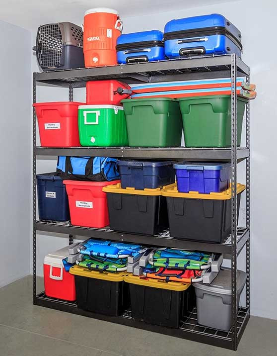 SafeRacks 24" x 72" x 84" Garage Shelving - Hammertone