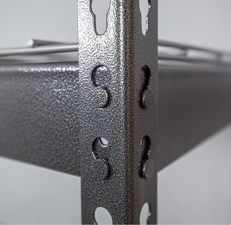 SafeRacks 24" x 72" x 84" Garage Shelving - Hammertone