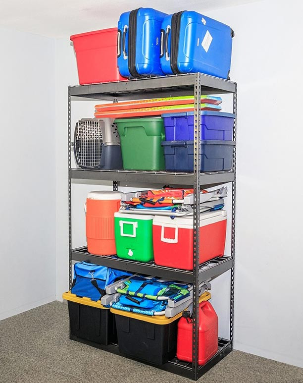 SafeRacks 24” x 48” x 84” Garage Shelving - Hammertone