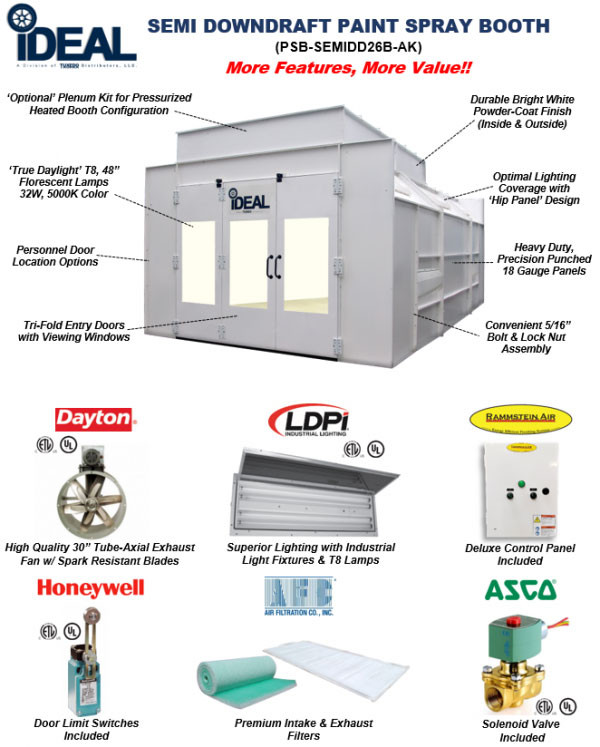 iDEAL Semi Down Draft Paint Booth