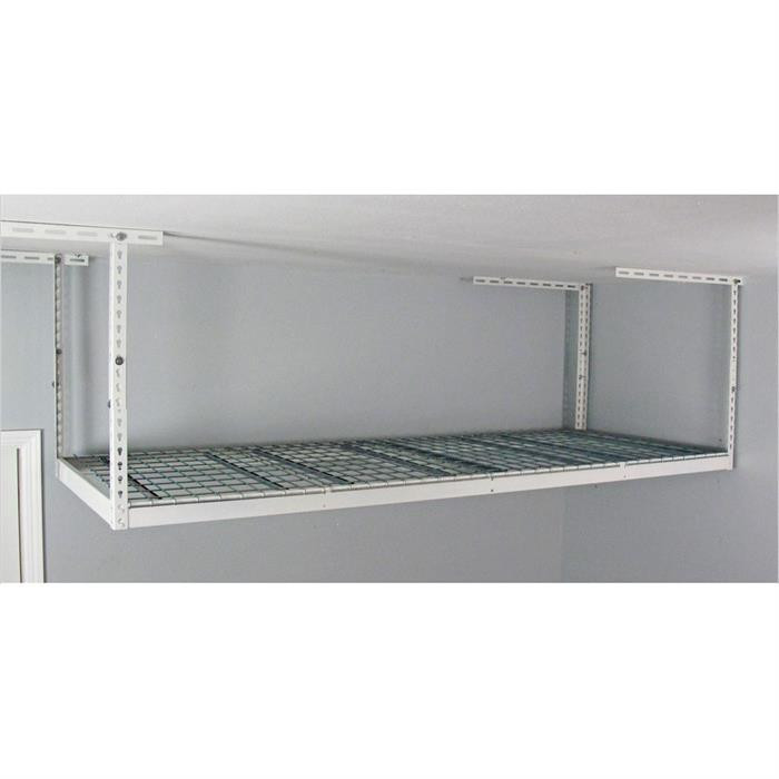 MonsterRax 3' x 8' Overhead Storage Rack 12" - 21" Drop - White