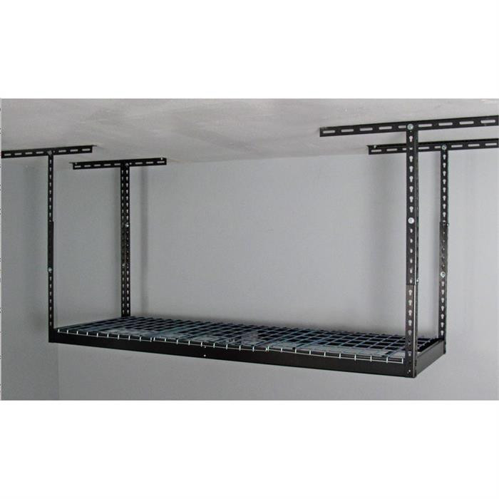 SafeRacks 2' x 6' Overhead Storage Rack 18"- 33" Drop - Hammertone