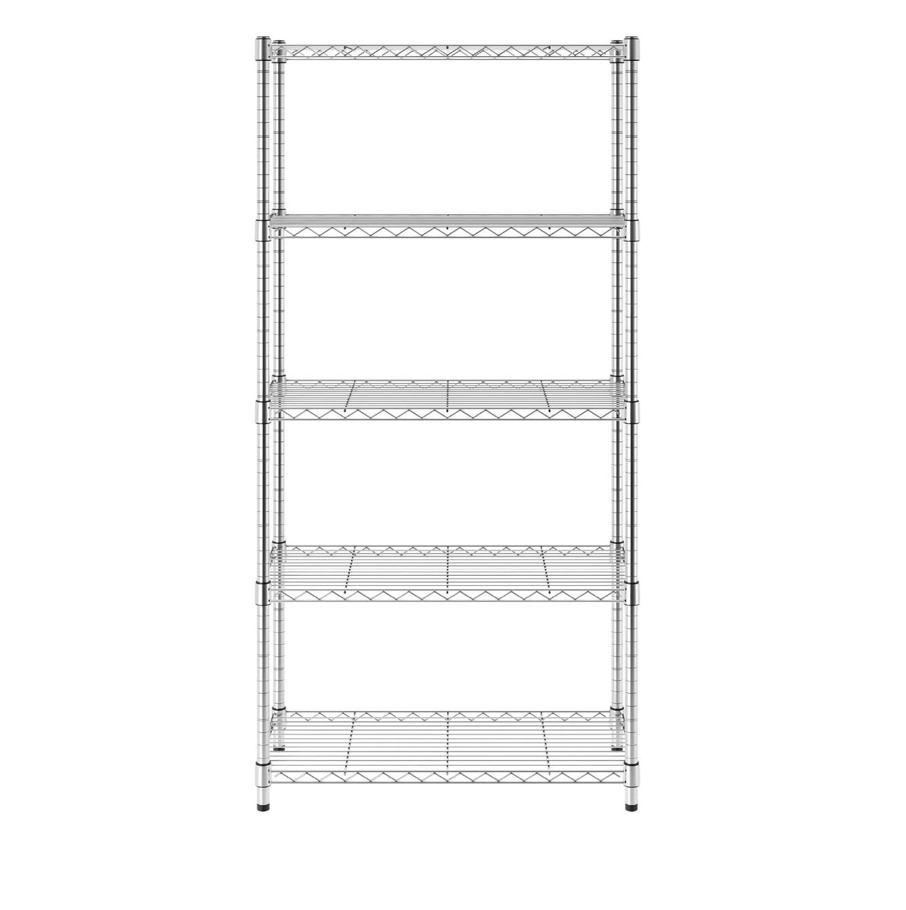 SafeRacks 60"H x 30"W x 14"D 5-Tier NSF Wire Shelving