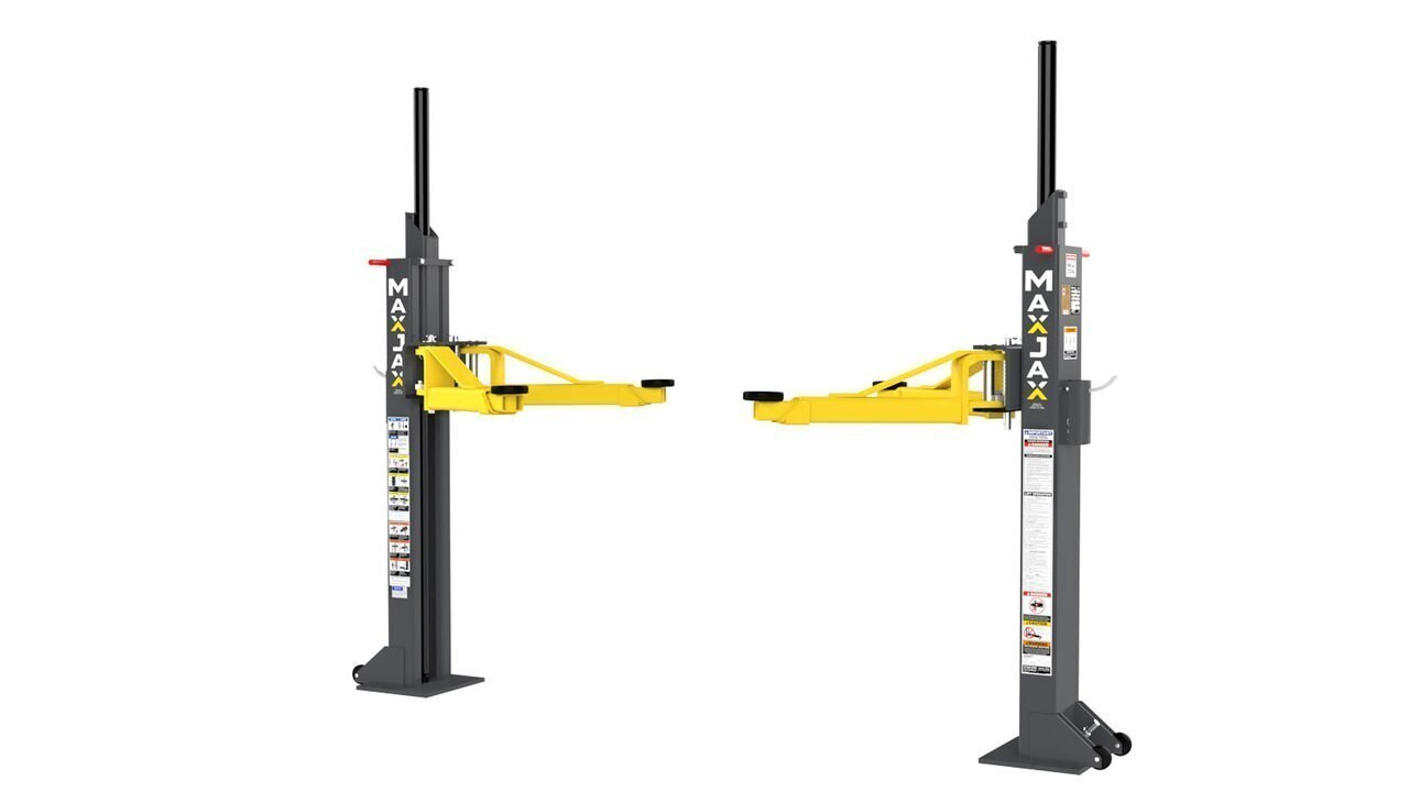 MaxJax M7K Portable Two-Post Garage Lift - Ultimate Package