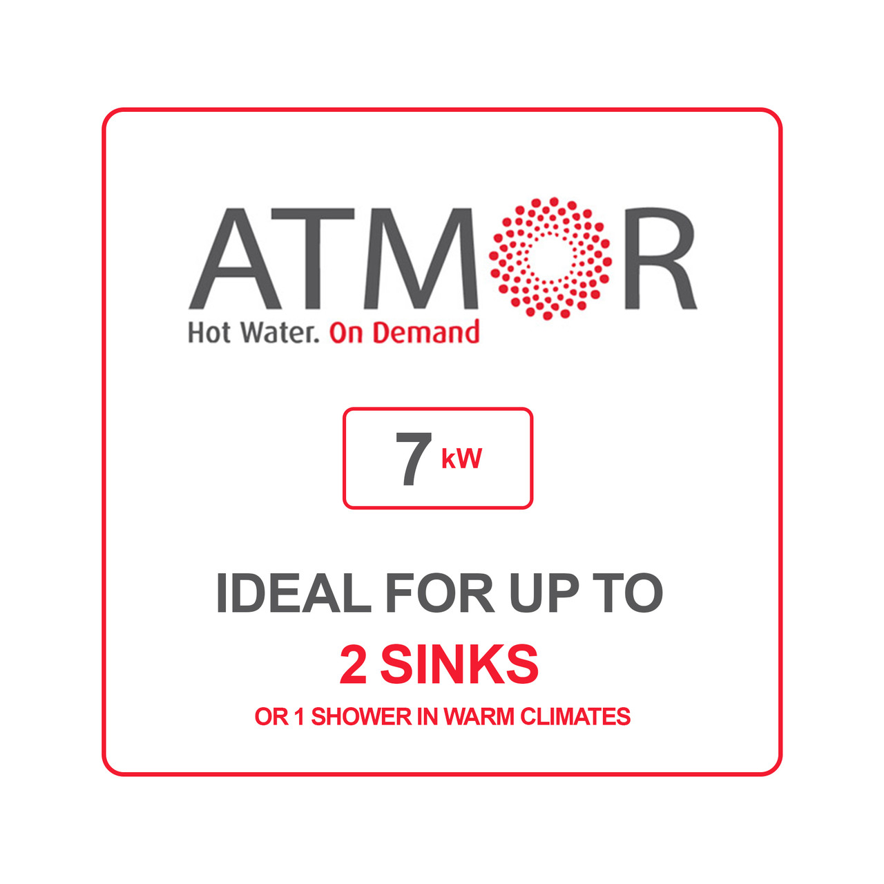Atmor 7000Watts/240V 1.6 GPM Electric Tankless Water Heater