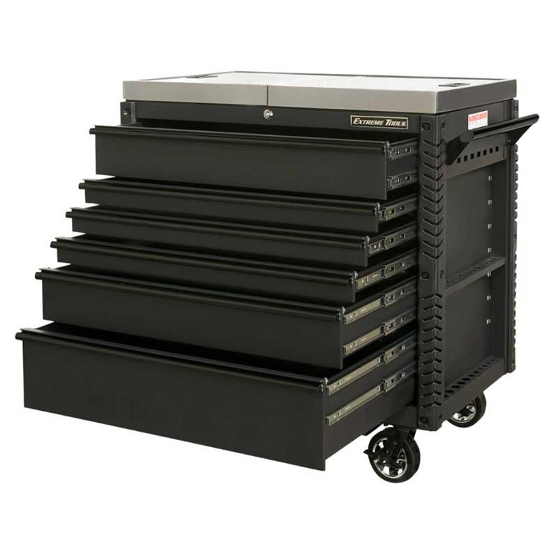 Extreme Tools EX Series 41" 6-Drawer Deluxe Series Tool Cart - Matte ...