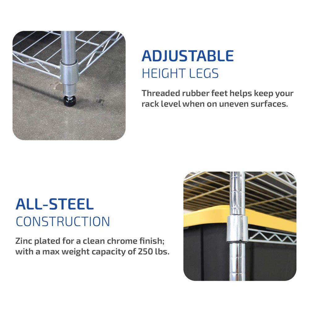 SafeRacks Storage Bin Rack (2-Pack)