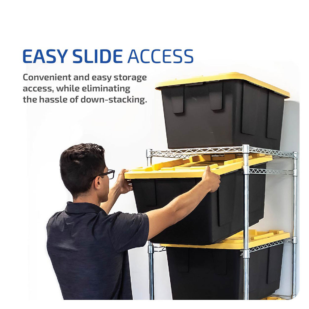 SafeRacks Storage Bin Rack (2-Pack)