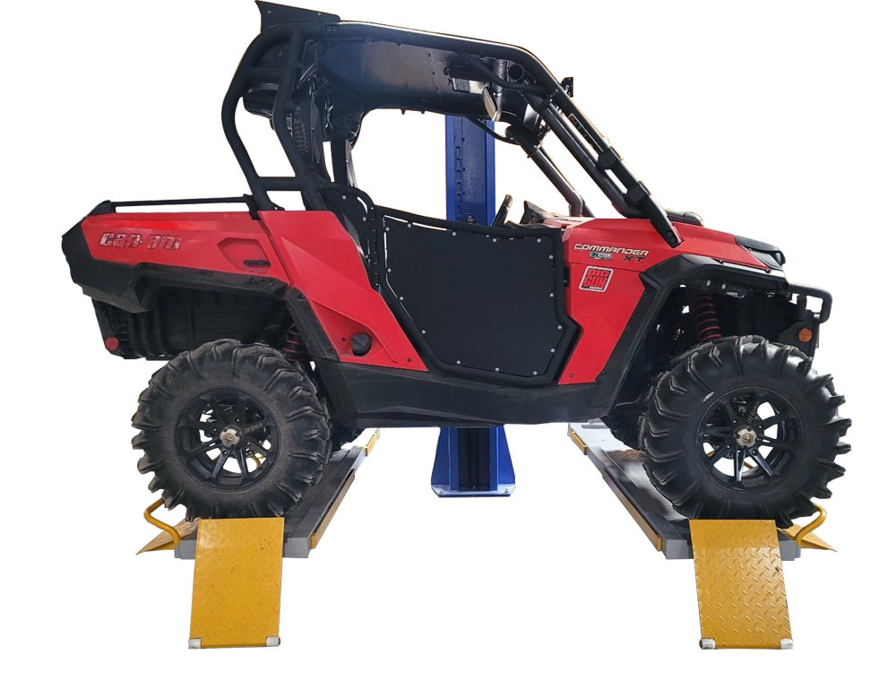 iDeal SC‑2K‑UTV‑X 2,000 lb Single Column UTV & Mower Lift