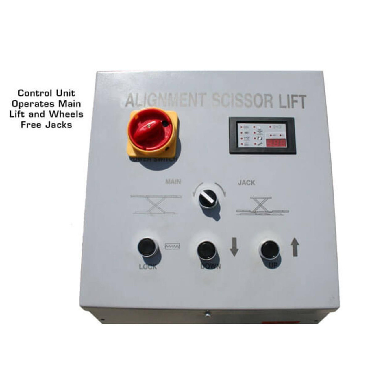 Atlas 12AWFSL 12,000 lb. Capacity Alignment Scissor Lift w/ Wheels-Free ...