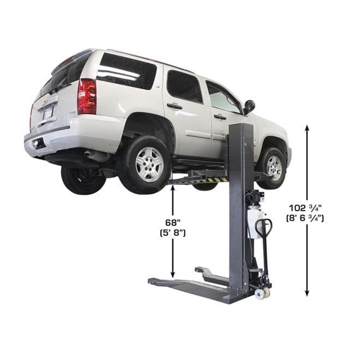 Atlas PSP-6000 6,000 lb. Capacity Portable Single Post Lift