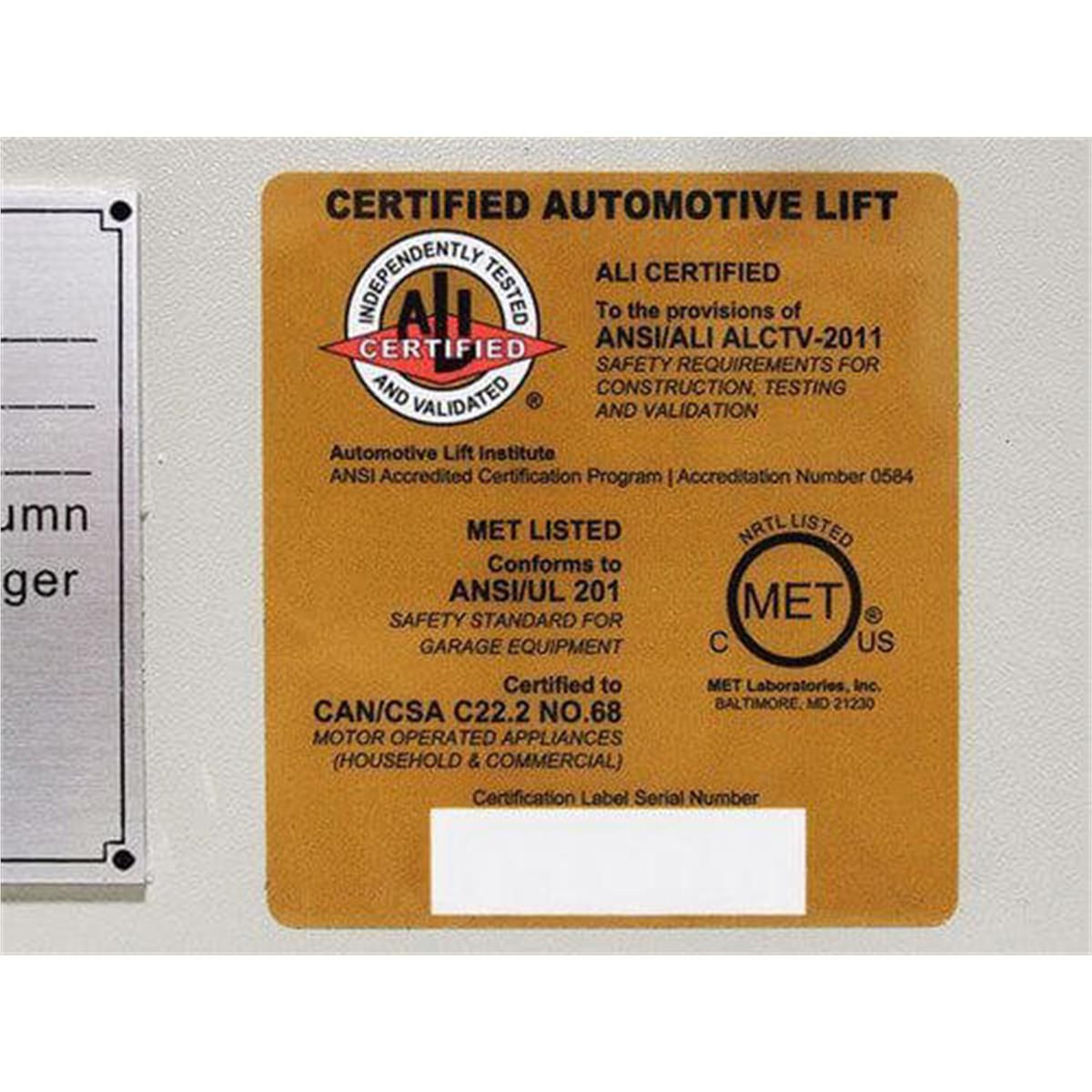 Atlas ALI Certified Battery Powered Mobile Column Lift System 74,000 Lb ...