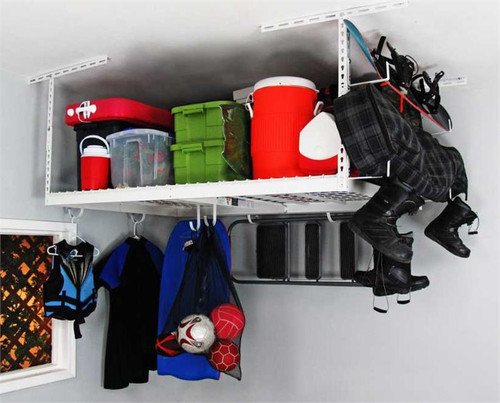 (2) 4' x 8' SafeRacks Combo 12" - 21" Drop w/18 Piece Hook Accessory ...