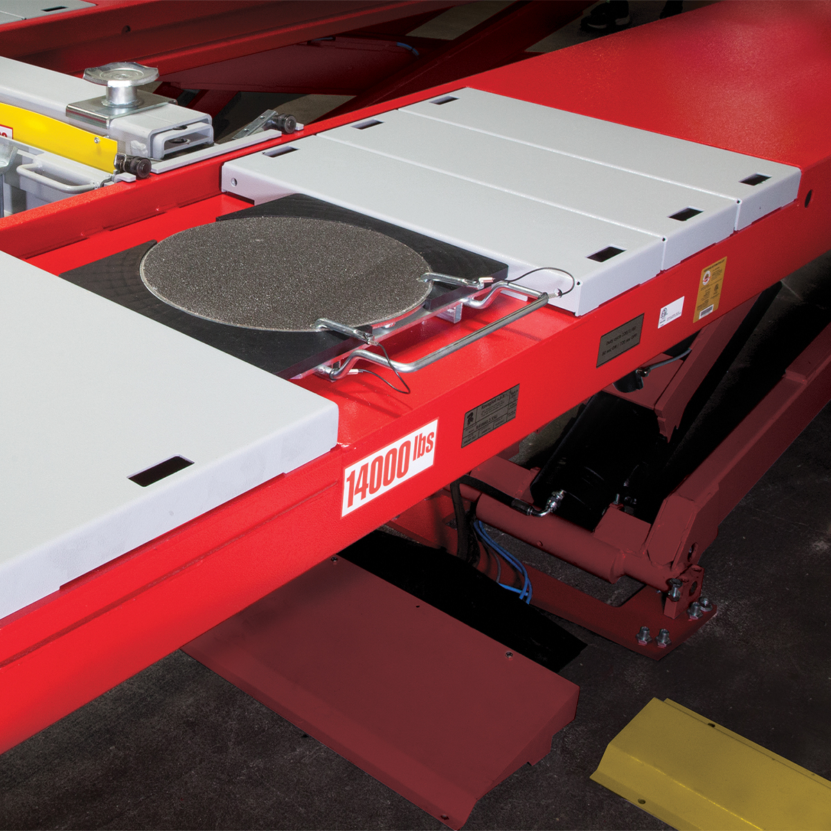 Rotary XA14-EL 14,000 lb ALI Certified Alignment Scissor Lift + Rolling ...