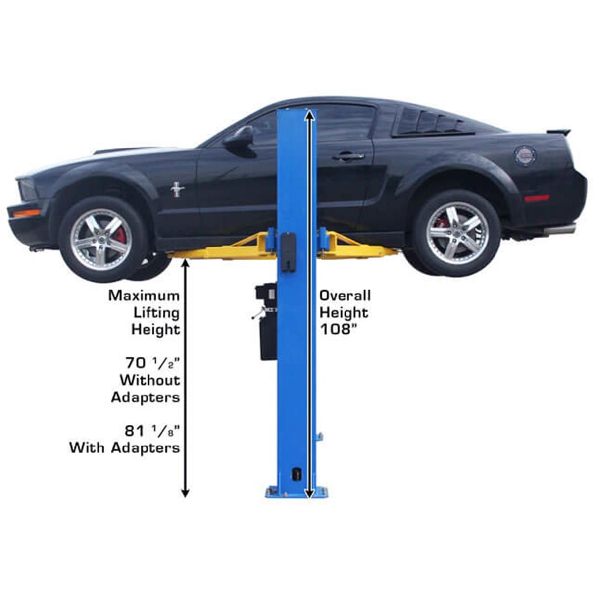 Atlas BP8000 8,000 lb Capacity Baseplate 2-Post Lift