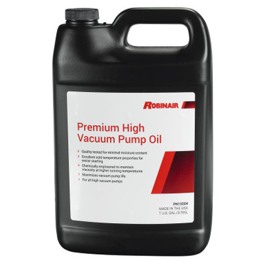Robinair Premium High Vacuum Pump Oil, Gallon Bottle (case of 4 bottles)