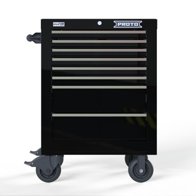 Proto Velocity 27" 8-Drawer Single Bank Roller Cabinet - Black
