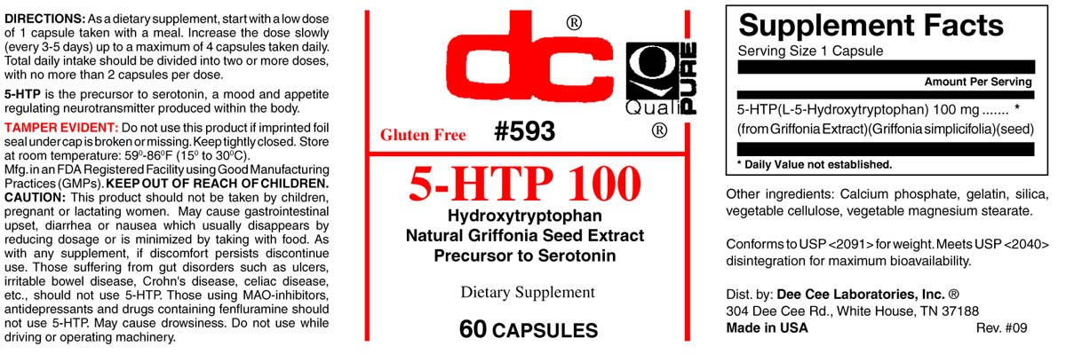 5-htp 100 Mg - Dee Cee Labs