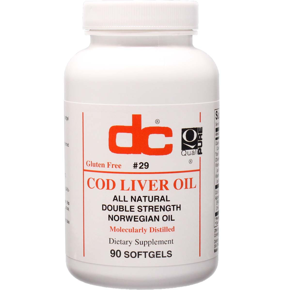 Cod Liver Oil 1,000 Mg All Natural Double Strength Norwegian Oil - Dee ...
