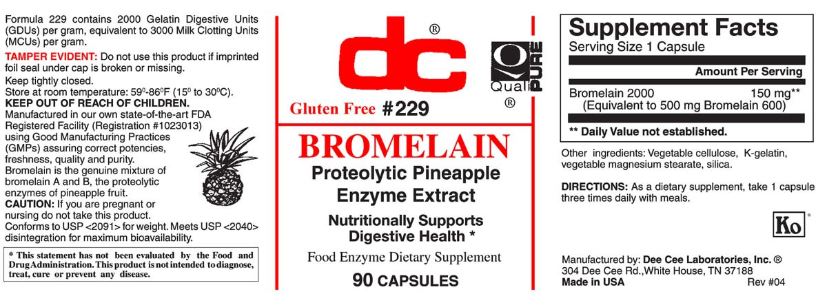 Bromelain Proteolytic Enzyme Pineapple Enzyme Extract Formula 229 - Dee ...