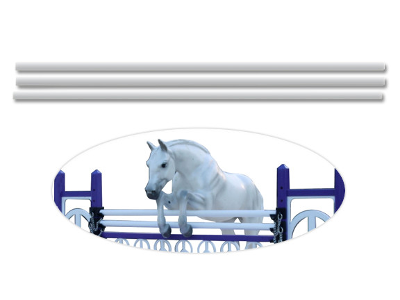 Extra White Rails from Model Horse Jumps
