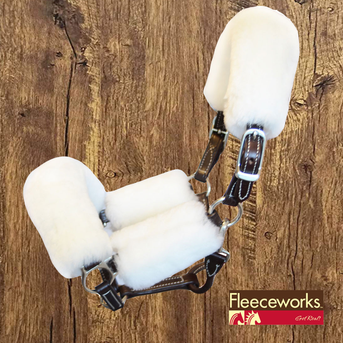 Fleeceworks Sheepskin Pony Halter Fleece Set