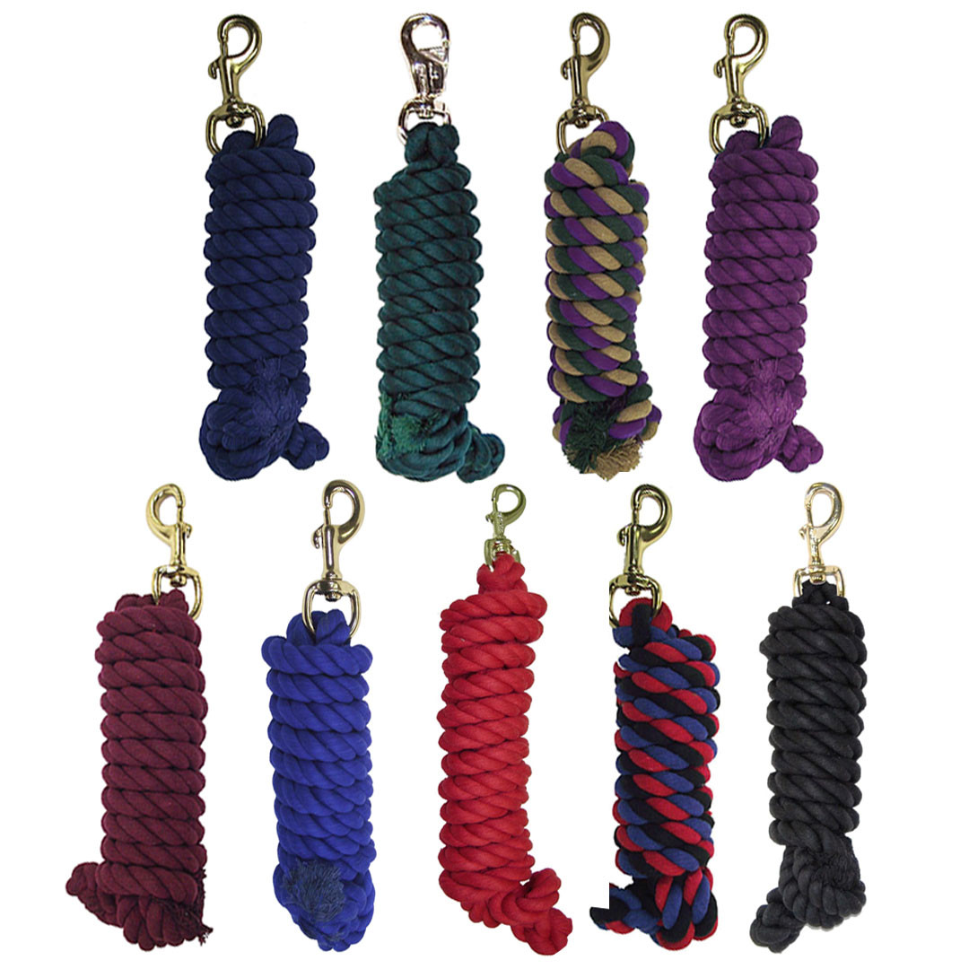 Hamilton Cotton Lead Ropes with Brass Snaps