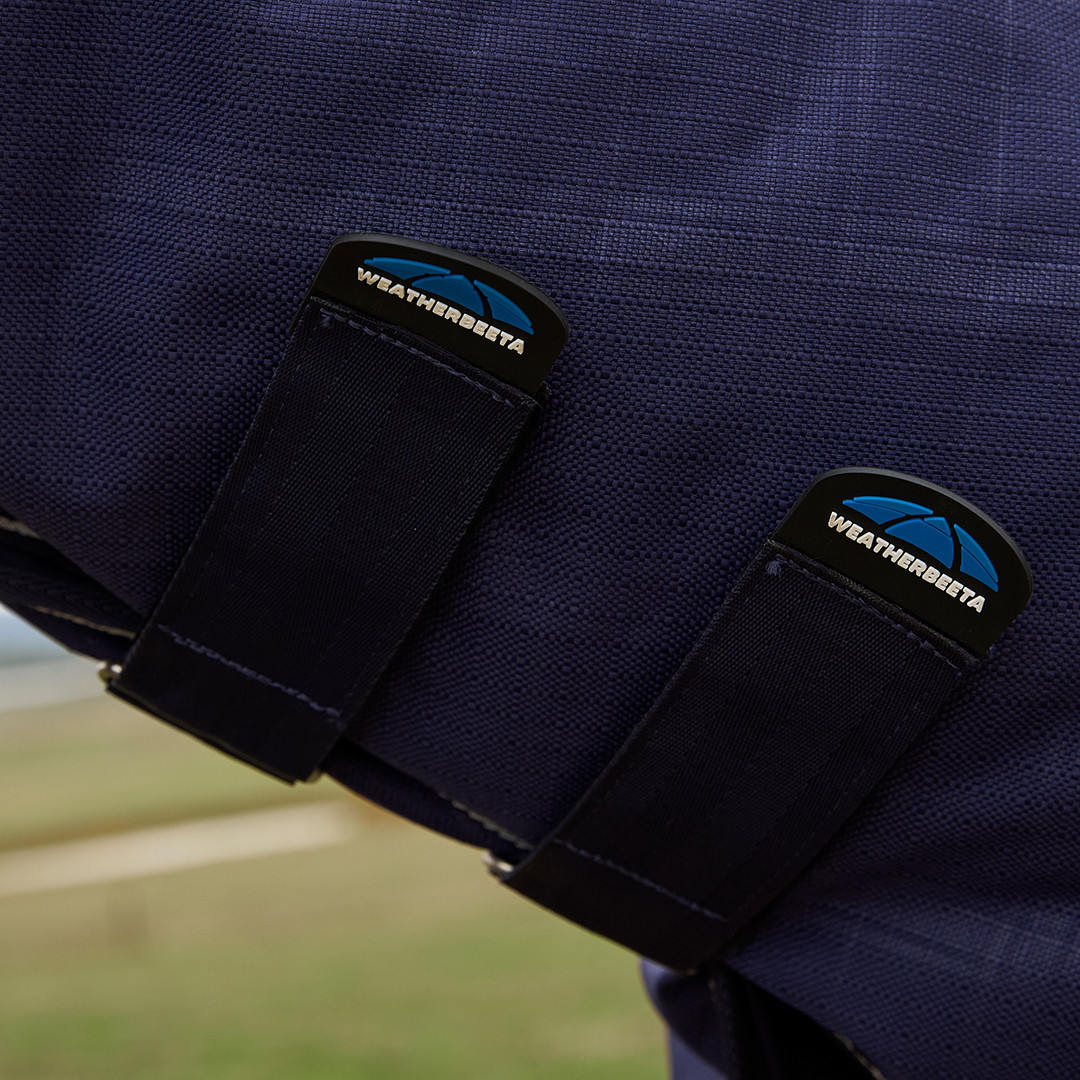 Weatherbeeta Comfitec Prelim Combo Turnout Sheet, Navy Embossed Plaid ...
