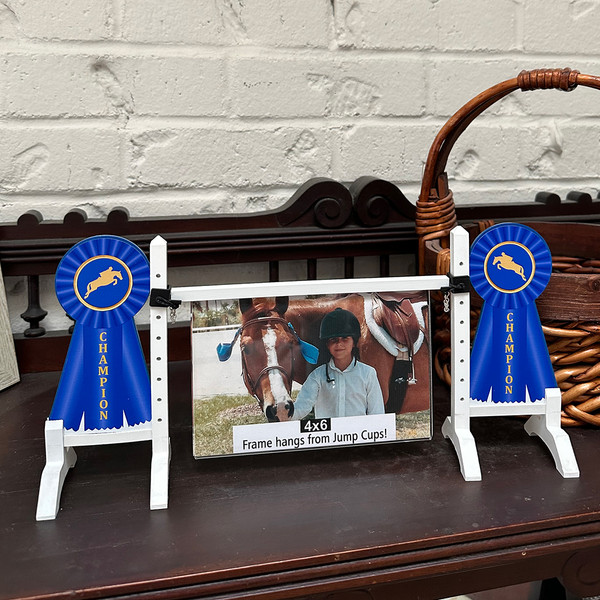 Blue Ribbon Champion Frame from Model Horse Jumps