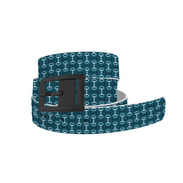 C4 Teal Bits Belt and Black Buckle