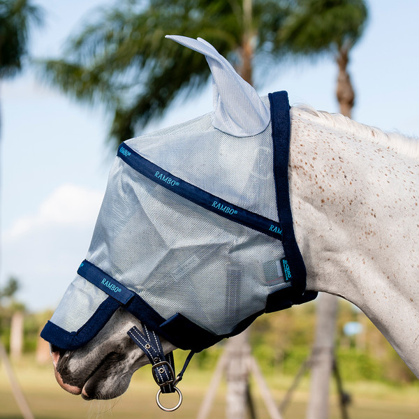 Rambo Plus Fly Mask, Three Colors, Small Pony, Pony & Cob