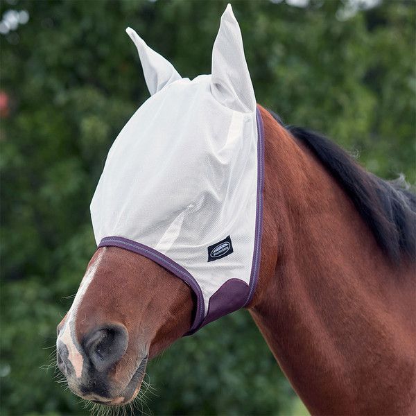 Weatherbeeta Comfitec Essential Mesh Fly Mask With Ears, Pony, White ...