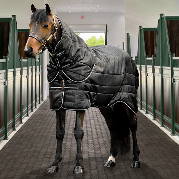 Horseware Easy-Layer Stable Plus 200g, Black & Silver, 45" - 69"