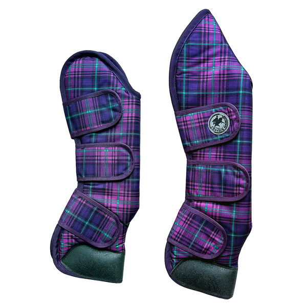 Centaur Shipping Boots, Orchid Plaid, Set of 4, Pony