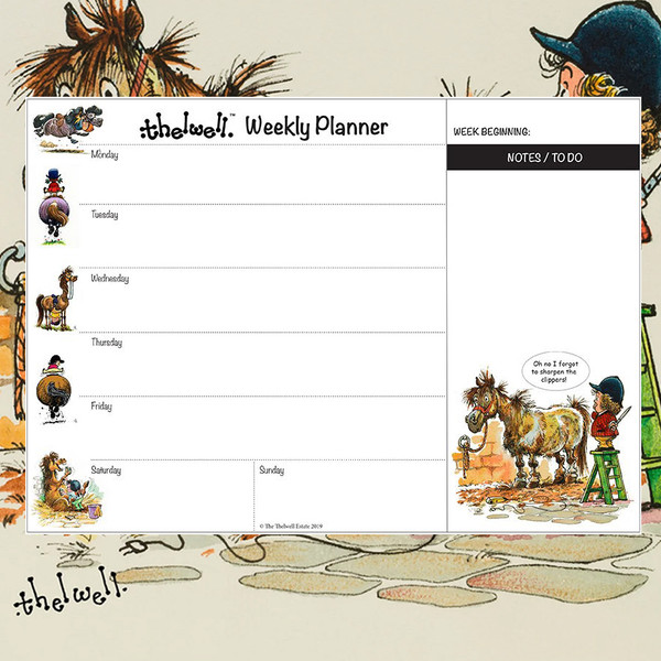Thelwell Pony Weekly Planner, 60 Tear-Away Sheets