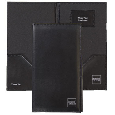 American Express Premium French-Turned Black/Silver Restaurant Double ...