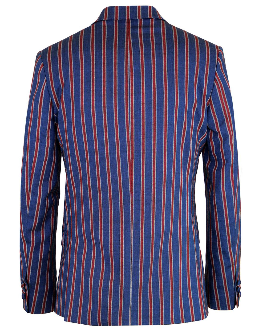 MADCAP ENGLAND Mod 3 Button Regatta Stripe Blazer