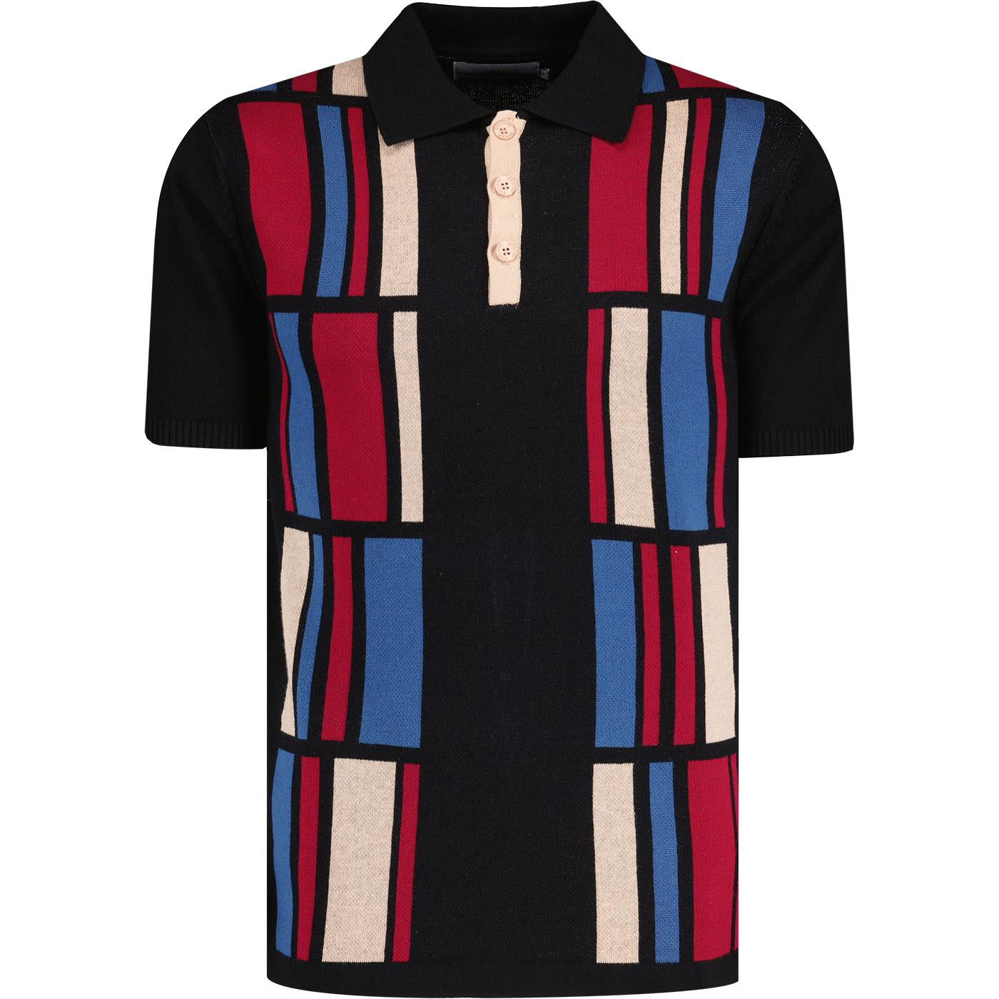 Comet MADCAP ENGLAND Retro 60s Mod Polo Shirt (B)