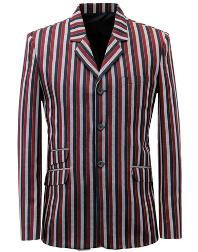 Offbeat MADCAP ENGLAND 1960s Mod Boating Blazer