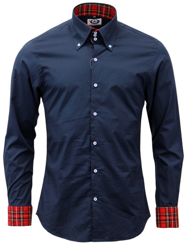 The Whiskey MADCAP ENGLAND High Collar Mod Shirt N