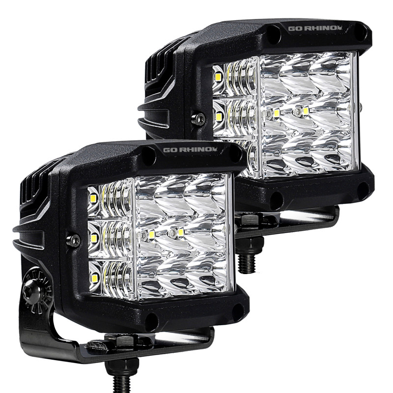 Buy Go Rhino Xplor Bright Series Sideline Cube LED Spot Light Kit ...