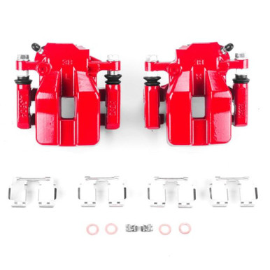 Buy Power Stop 12-18 Toyota RAV4 Rear Red Calipers w/Brackets - Pair ...