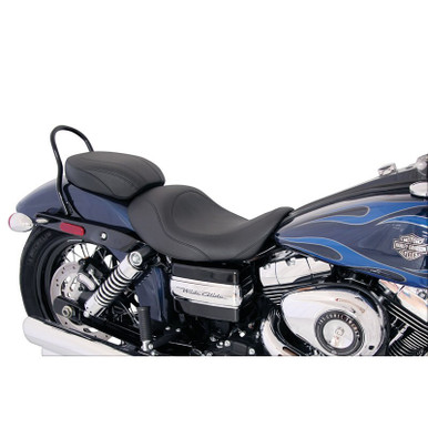 Buy Mustang 06-17 Harley Dyna Wide Tripper Forward Solo Seat - Black ...