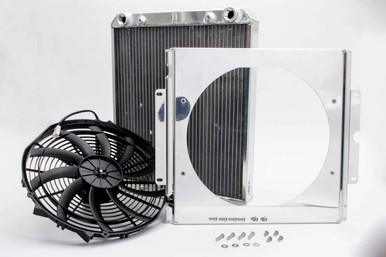 Dragster Radiator w/ Fan and Shroud - Fidanza Performance