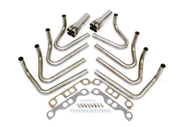 SBC Weld-Up Header Kit 2in Brodix Spread Port - Fidanza Performance