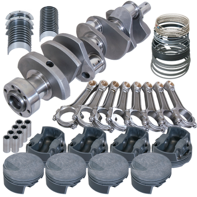 Eagle Chevy 454 1Pc 4.250in Crank 6.385in I-Beam Rod -3cc Flat Top 4 ...