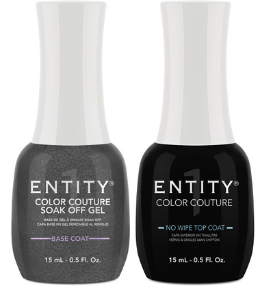 Entity Color Couture Soak Off Gel Base & No Wipe Top DUO